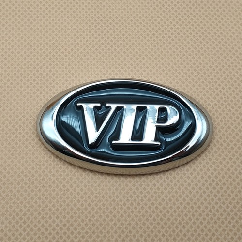 Metal Black VIP Oval Logo Side Fender Car Emblem Decal Auto Badge V I P ...
