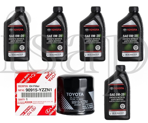 Genuine Toyota oil change kit 2023 Toyota Corolla 1.8L Synthetic engine ...