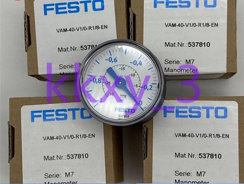1 PCS NEW IN BOX FESTO vacuum pressure gauge VAM-40-V1/0-R1/8-EN 537810 ...