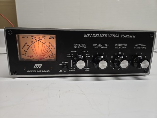 MFJ Antenna Tuner Deluxe Versa Tuner II MFJ-949C ***TESTED AND WORKING ...