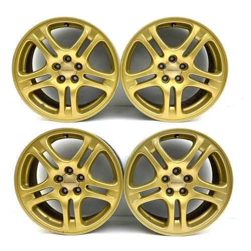 Tube K251145-26 Gold Subaru Legacy Bh5 Genuine Wheels 4 Pieces 7J 17 ...