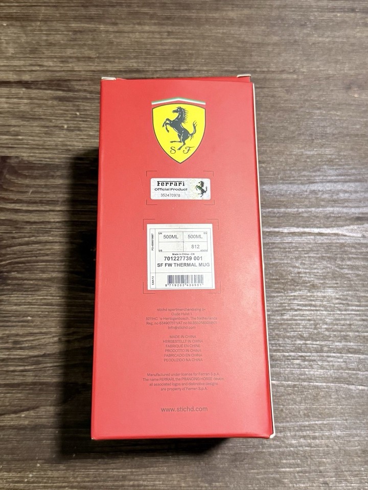 Scuderia Ferrari F1 Logo Red Thermal mug | eBay