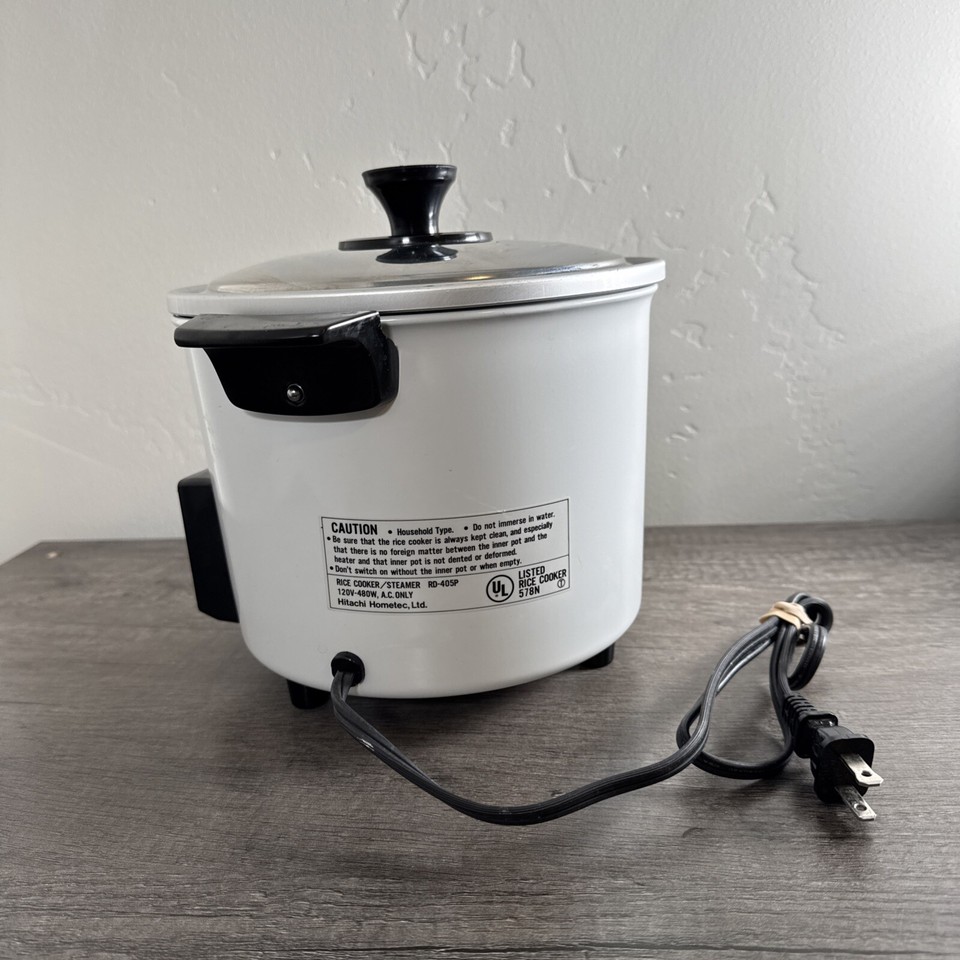 HITACHI Rice Cooker Chime-O-Matic RD-405P Automatic Veggie Steamer | eBay