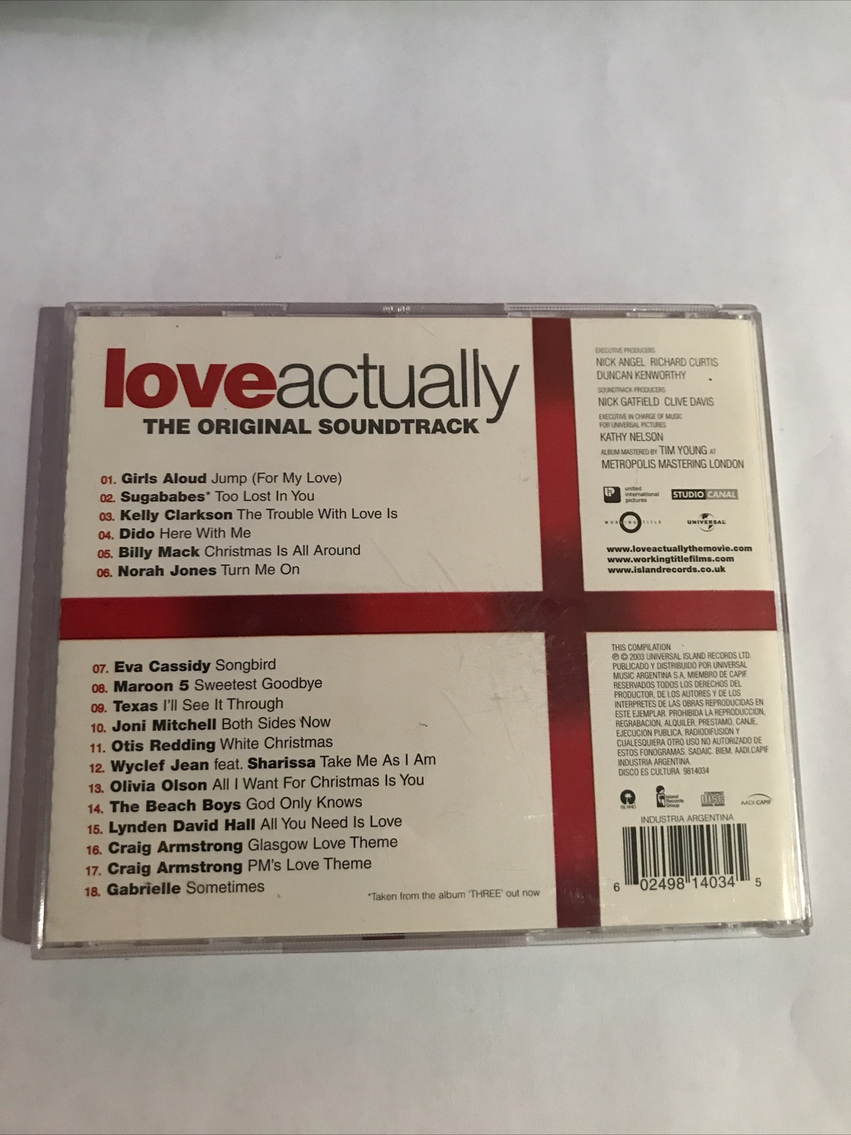 Love Actually (Original Soundtrack) by Various Artists (CD, 2004) for ...