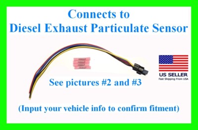 Diesel Exhaust Particulate Matter DPF Sensor Connector Plug Pigtail ...