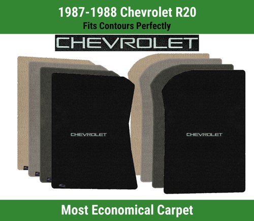 Lloyd Velourtex Front Carpet Mats for '87-88 Chevy R20 w/Chevy Silver ...