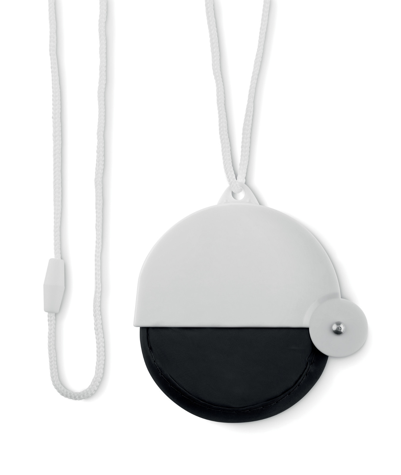 Foldable hand fan with Lanyard- Polyester material twist into handle ...