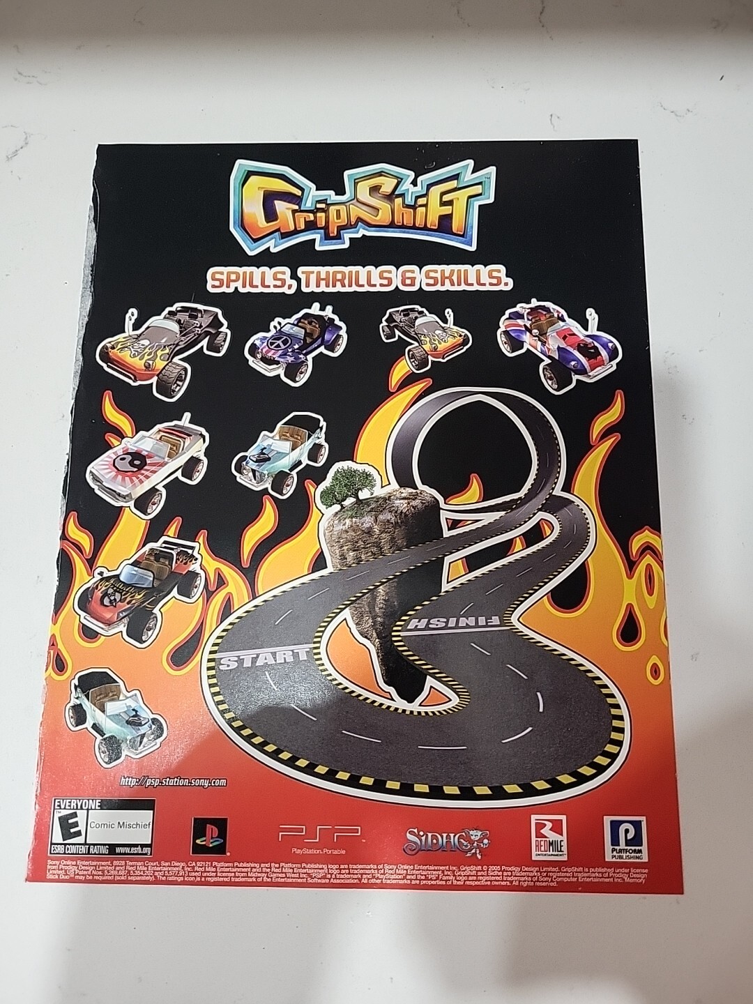 GripShift STICKERS Promo Sony Playstation PSP Portable Swag Rare Print ...