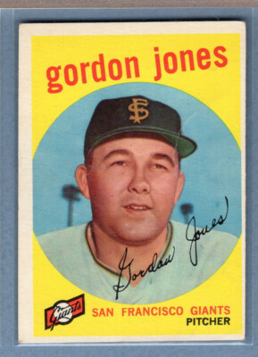 1959 Topps #458 Gordon Jones (b) G-VG GO410 | eBay