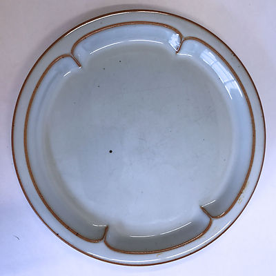 Lauffer Denmark Clover Bread Plate Tan Scallop Specks | eBay