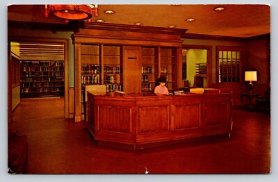 1968 Delaware OH Methodist Theological School Interior Library Scene ...