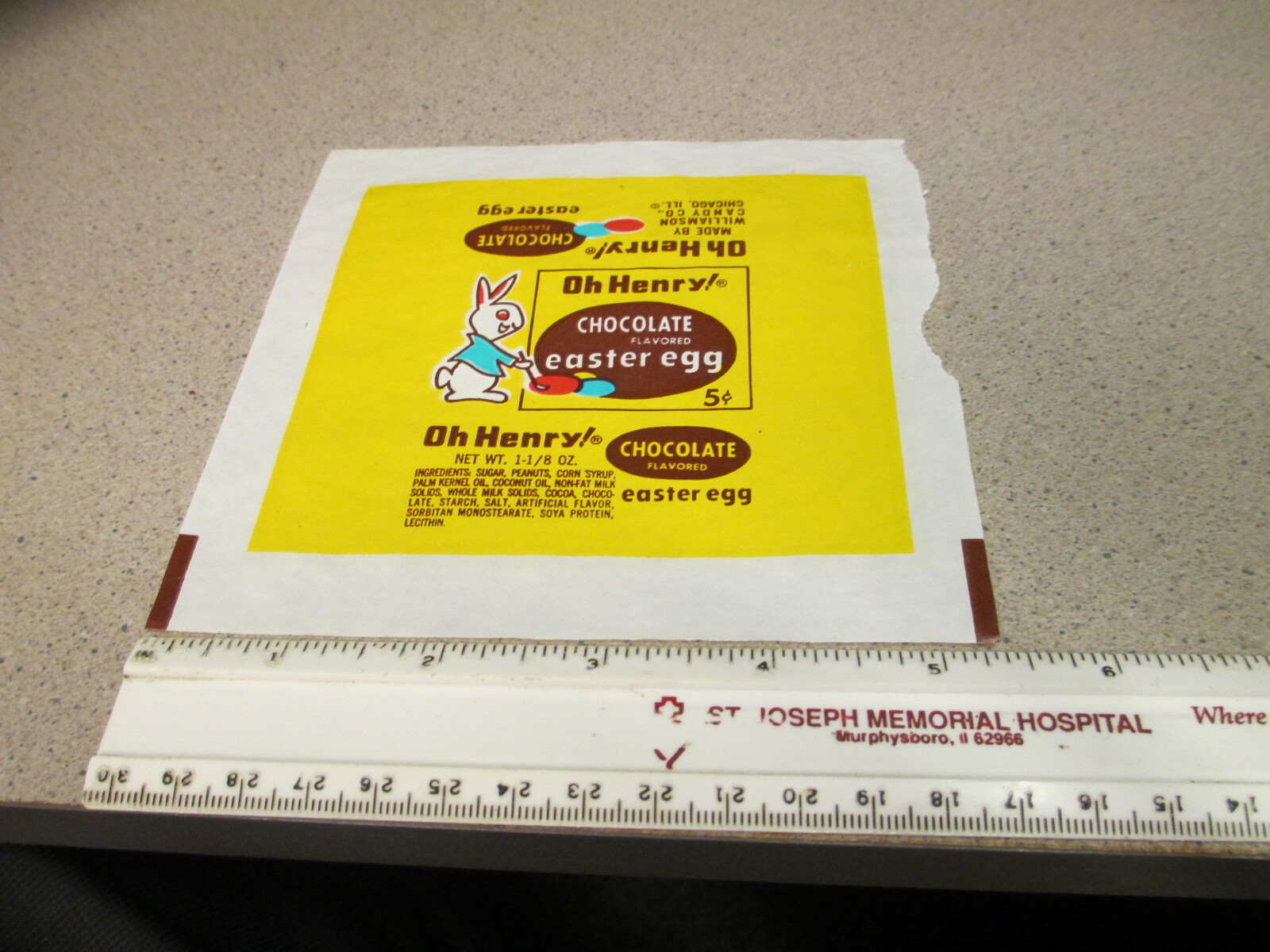 Williamson Candy bar company 1950s OH HENRY Easter Egg chocolate bunny ...