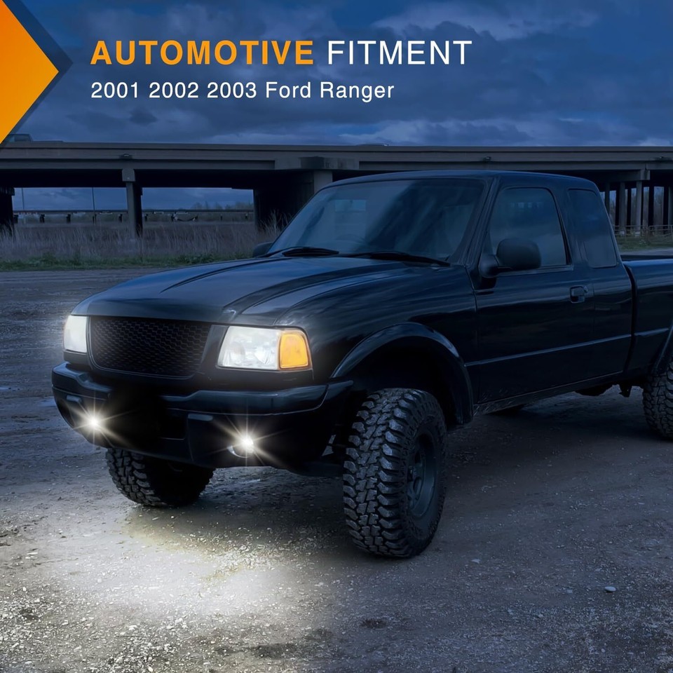 Nilight 2001-2003 Ford Ranger Fog Lights Assembly | H10 12V 42W | 12V ...