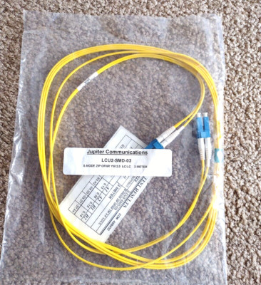 Fiber Optic Patch Cable Single Mode 3 meters LC/ LC Jupiter LCU2-SMD-03 ...