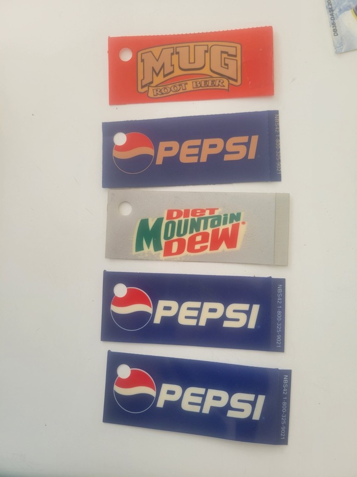 Coke 44 Vintage Vending Machine Labels Soda Pop Fountain Drinks Display ...