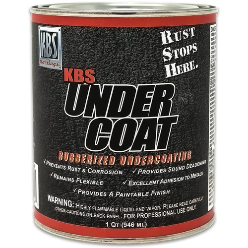 KBS UnderCoat; Solvent-Based Paintable Rubberized Undercoating; Quart ...