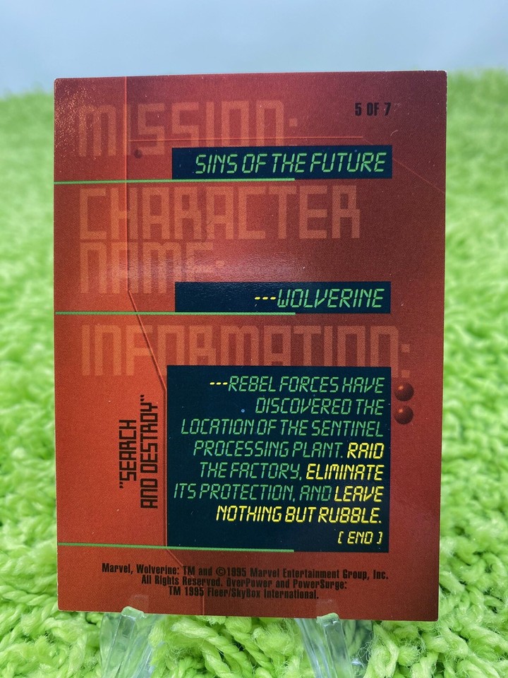 1995 Marvel OverPower PowerSurge Wolverine #5 | eBay