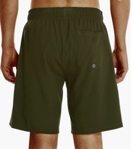 NEW Hodo Sports Mens Army Green Swim Trunks L-Large Drawstring | eBay