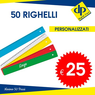 50 Righelli gadget personalizzati pubblicitario stock righello ...