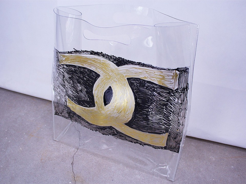 Clear Vinyl Plastic Shoulder Bag Oversized Extra Large Tote Shopper ...