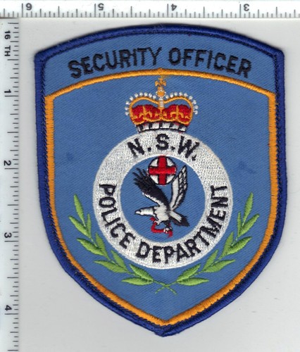 New South Wales Police Dept (Australia) Security Officer Shoulder Patch ...