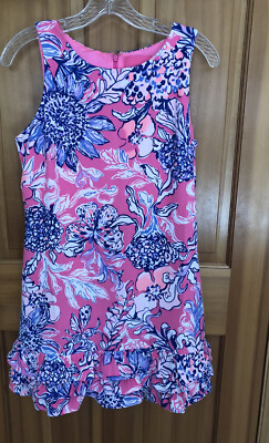 NWOT Lilly Pulitzer Marla Romper SUN DRENCHED PINK TROPICS Pink Blue ...