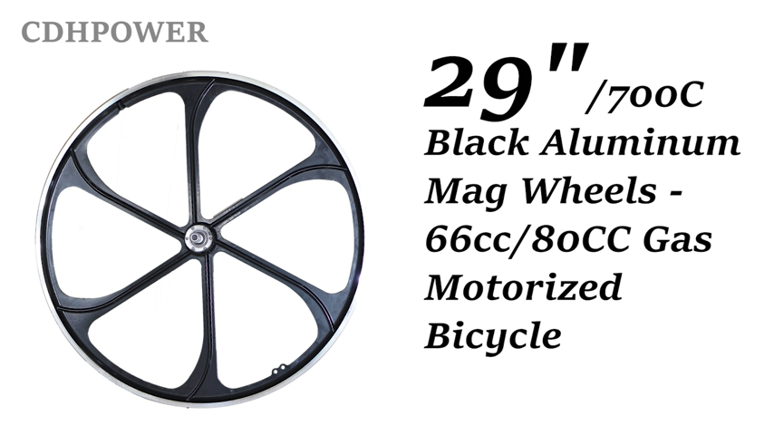 CDH 29"/700C Aluminum Mag Wheel/Bicycle Mag Rim& 28T Sprocket Gas ...