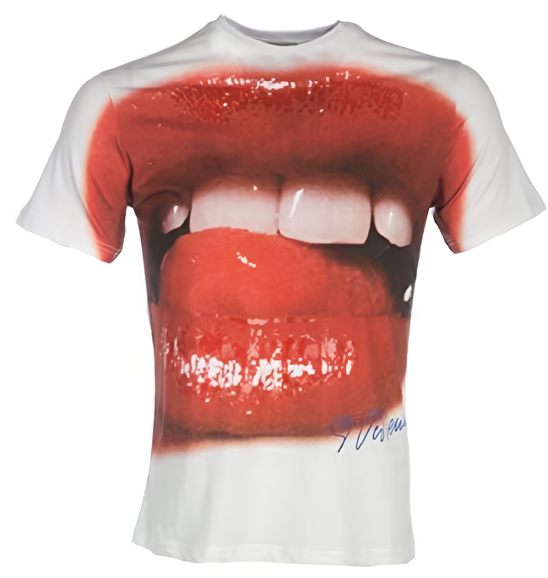 NEW! Vivienne Westwood MAN Design Print T-shirt Lip Size M NEW! Vivienne Westwood MAN Design Print T-shirt Lip Size M