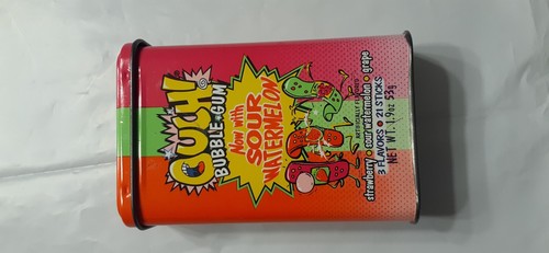 VINTAGE OUCH BUBBLE GUM METAL TIN CONTAINER | eBay