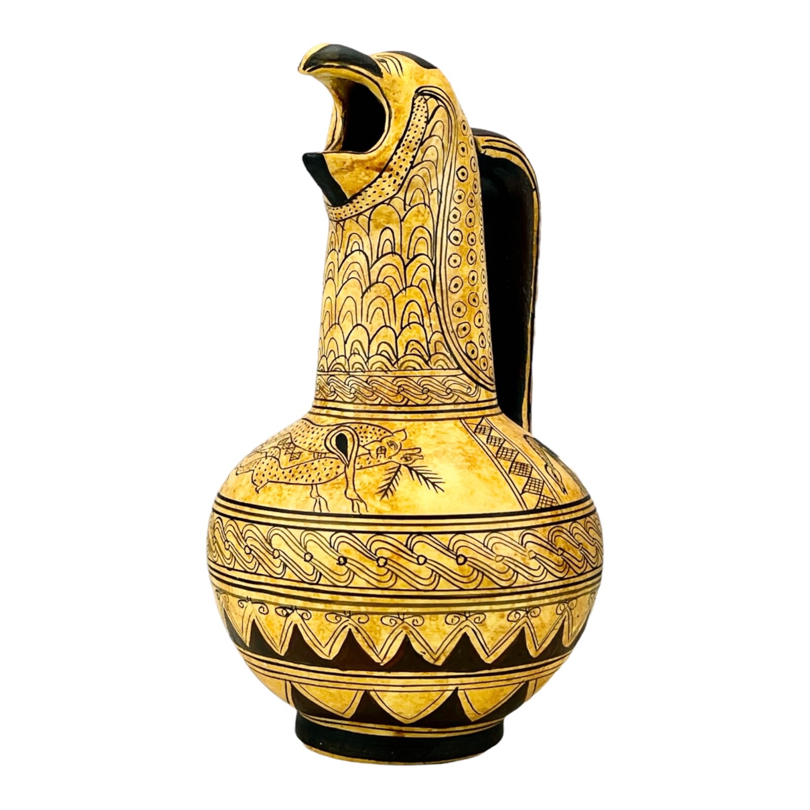 Archaic Cycladic Pottery Jug Griffin's Head Ancient Greek Vase British ...