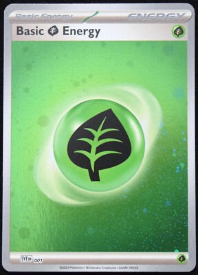Pokemon TCG Basic Grass Energy 001 151 Cosmos Holo Single or Multiple ...
