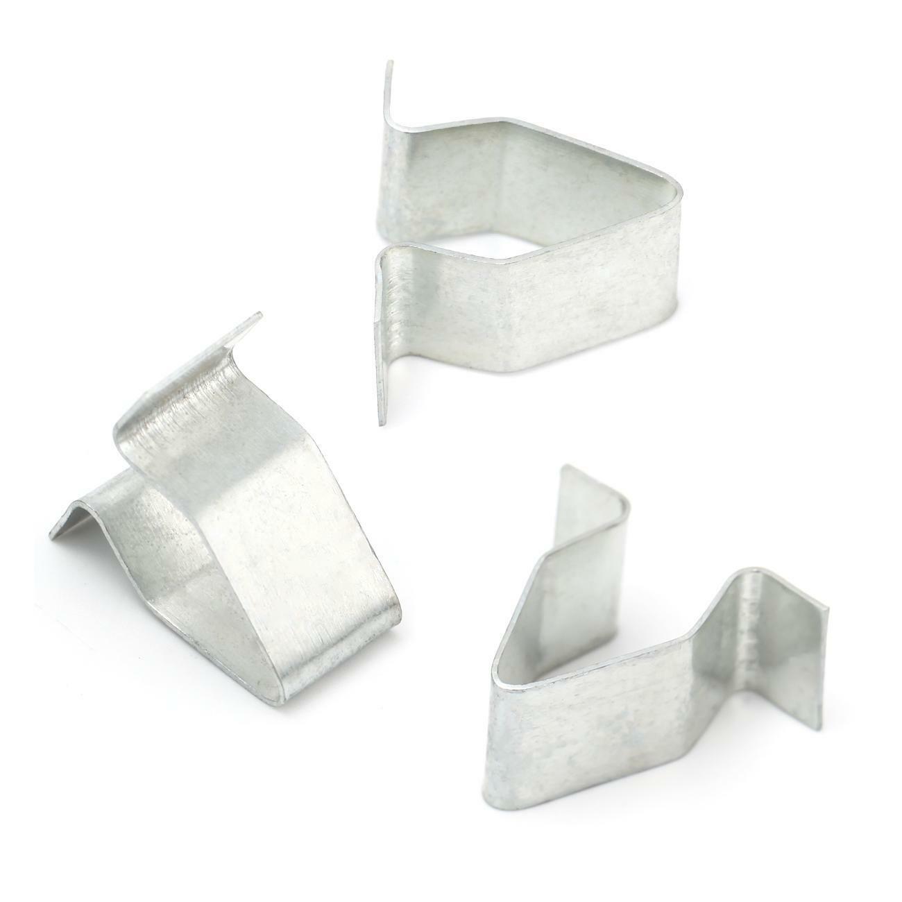 10x Metal Interior Trim Spring Clips Sliver 16mm long for VW Audi ...