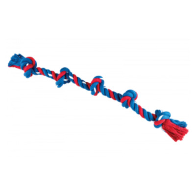 Gor Pets Gor Tugs Super Blue And Red Tugger 81cm 5 Knot Tug Rope Dog ...