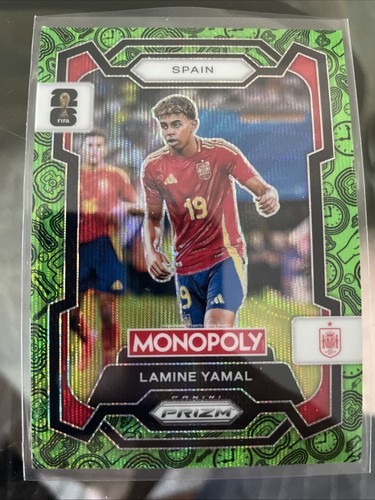 2026 Panini Monopoly World Cup Lamine Yamal Green Prizm No.41 Spain | eBay