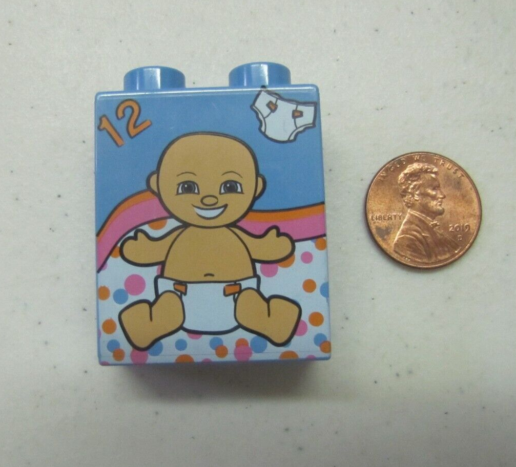 Lego Duplo Baby Infant In Diaper Specialty Printed Block House | eBay