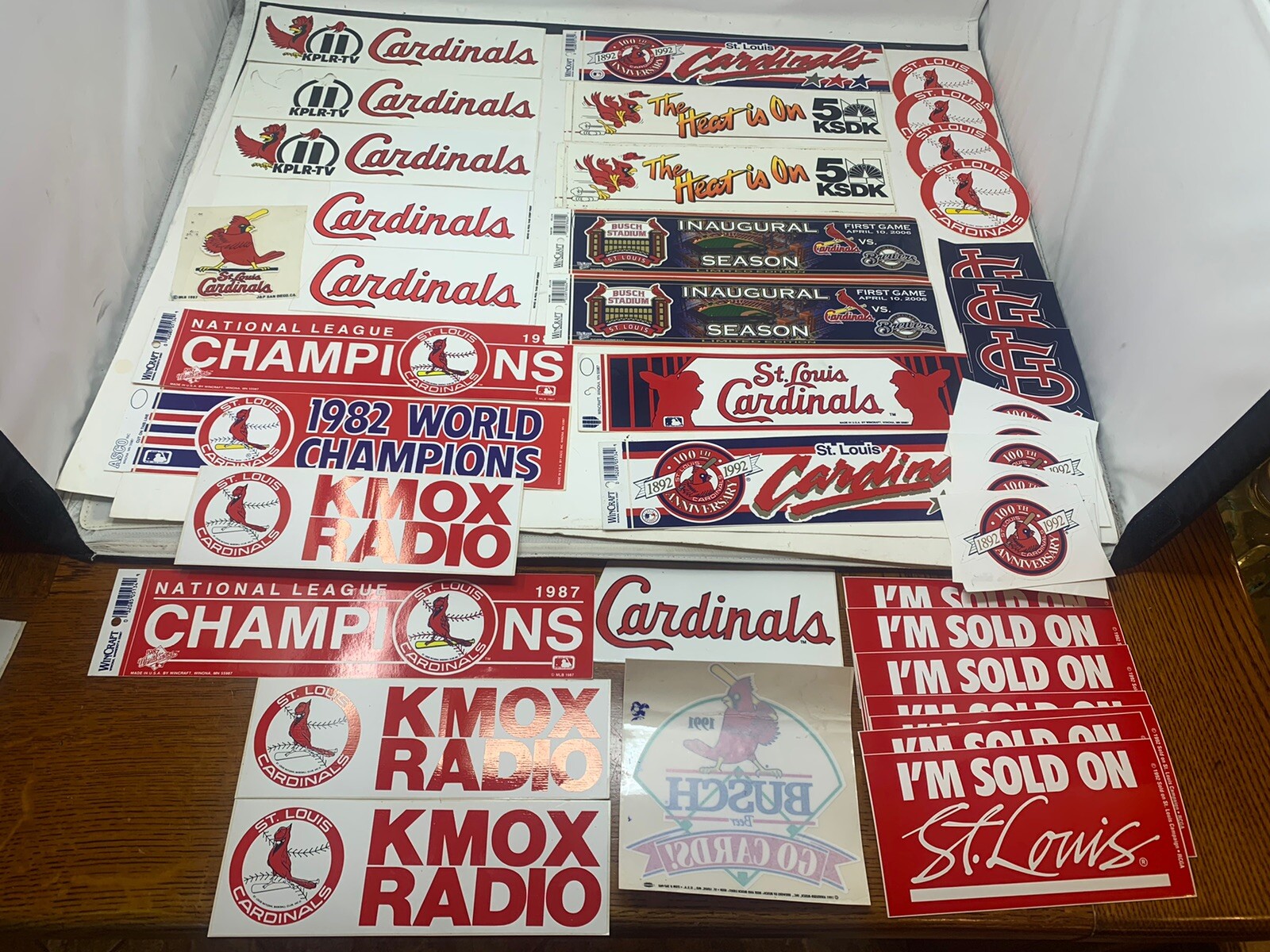 Lot of (42) Vintage St. Louis Cardinals Decals & Stickers Sticker Lot ...