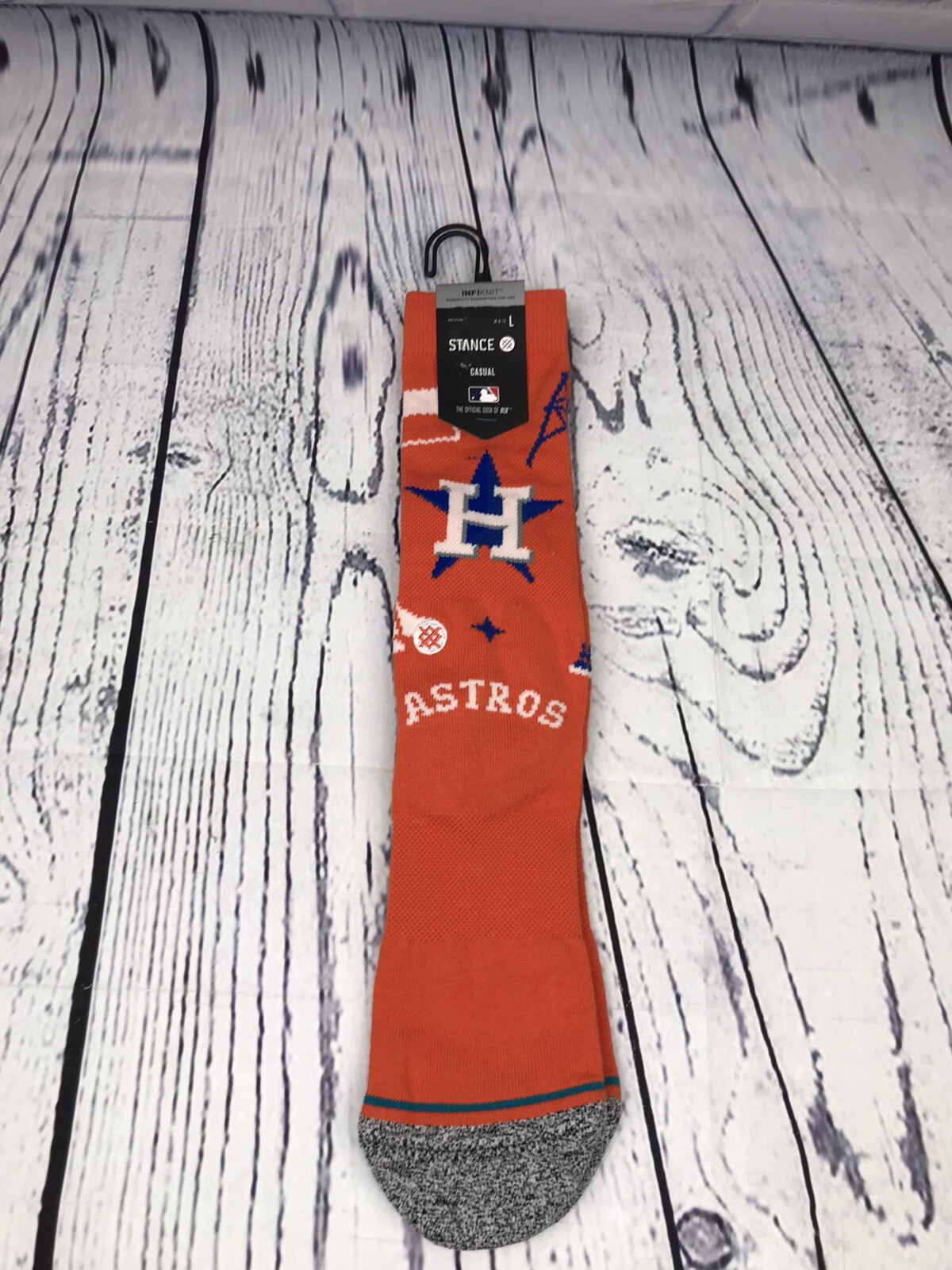 2022 Houston Astros Stance MLB HOU Landmark Baseball Socks Large Men's ...