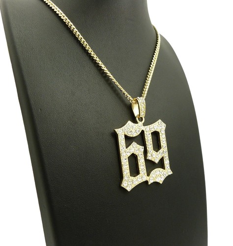 Iced Rapper TEKASHI 69 Pendant & 20" Box, Cuban, Rope Chain Hip Hop ...
