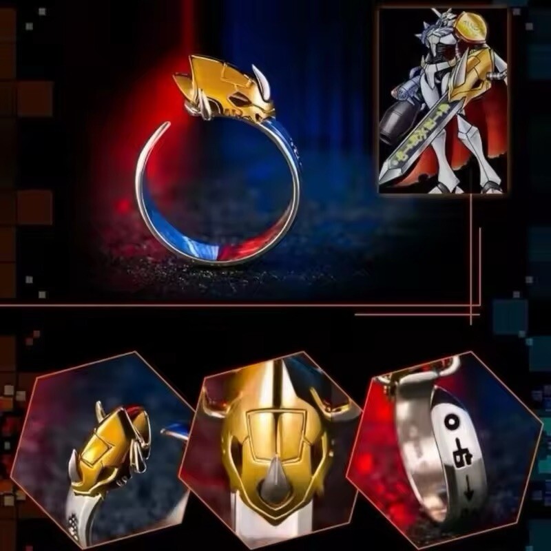 Digimon Omnimon Anime Rings Set Of 2 - Metalgarurumon & Wargreymon ...