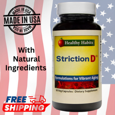Striction D Premium Blood Sugar Support 60 Capsules Healthy Habits FREE ...