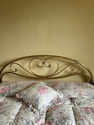 Letto Lipparini con testiera e pediera in ottone dorato Con Trapunta | eBay