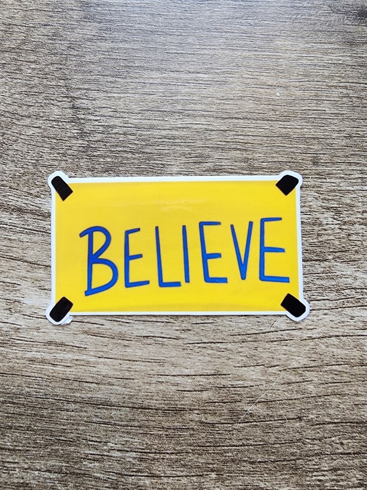 Ted Lasso "Believe" Vinyl 3" Sticker, waterproof | eBay