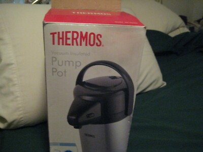 Thermos 2 Quart Glass Vacuum Insulated Pump Pot - Gray Metallic | eBay