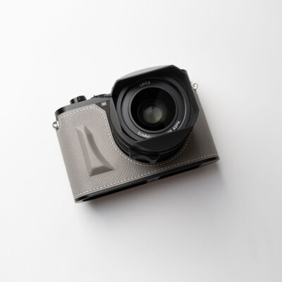 Half Case For Leica Q3 Grip Genuine Leather Insert Camera Cover Kontice ...