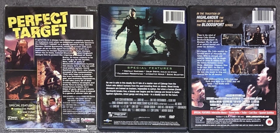Future War 1997/Perfect Target 1997/G2 Mortal Conquest 1999 DVD Daniel Bernhardt | eBay
