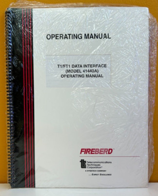 Telecommunications Tech. Model 4144A T1/FT1 Data Interface Operating Manual. | eBay
