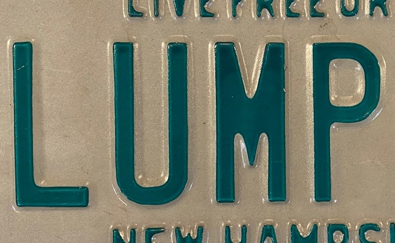 Vanity LUMPIE LUMPY license plate Lumpia Chubby Heffalump Beaver ...
