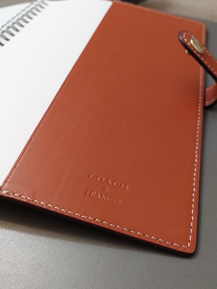 Coach X Peanuts Notebook in Signature Canvas with Snoopy and Woodstock ...