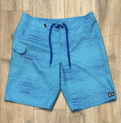 OAKLEY Men’s Swim Board Shorts 34x11 Blue | eBay