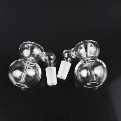 2pcs 14mm 45 Degree Glass Ash Catcher Bong Joint Gourd Bowl Percolator ...